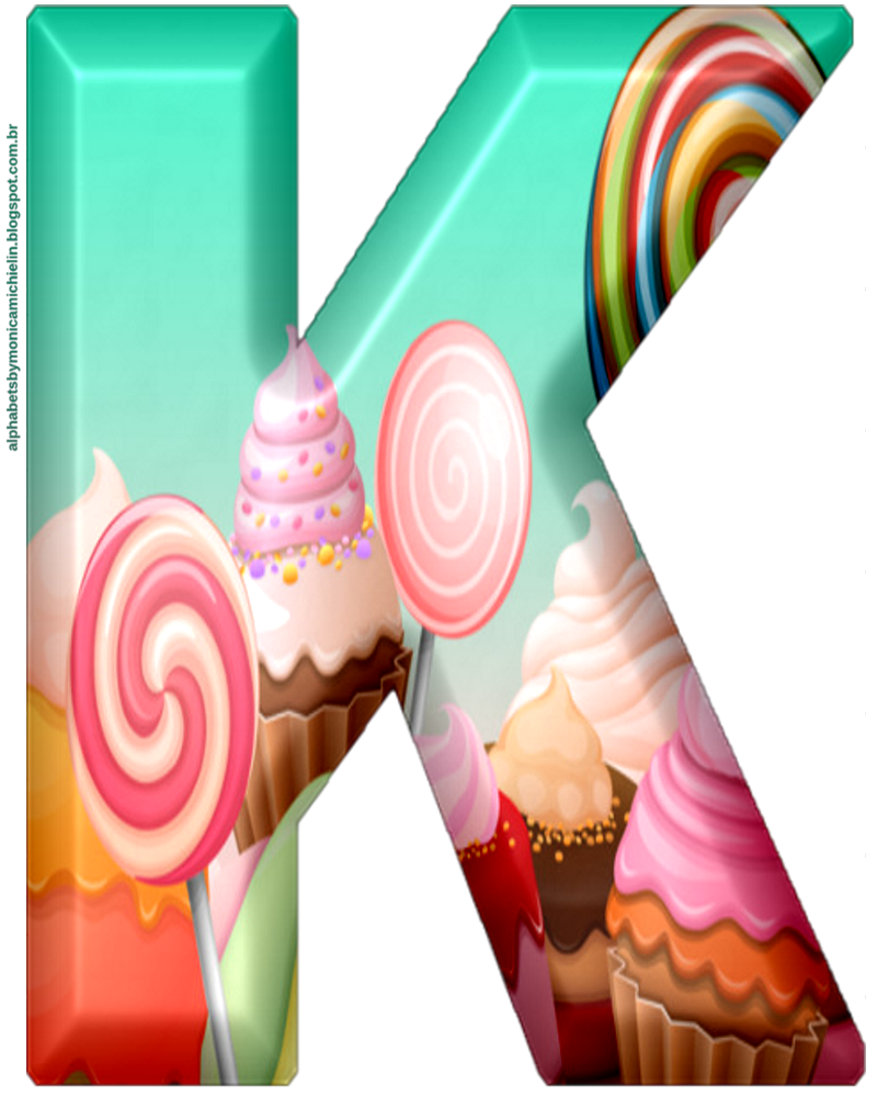 Monica Michielin Alphabets: CUPCAKE ALPHABET PNG