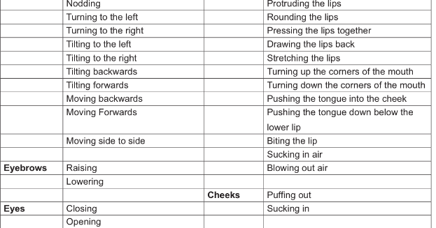 My Understanding of Auslan: Non-manual Features