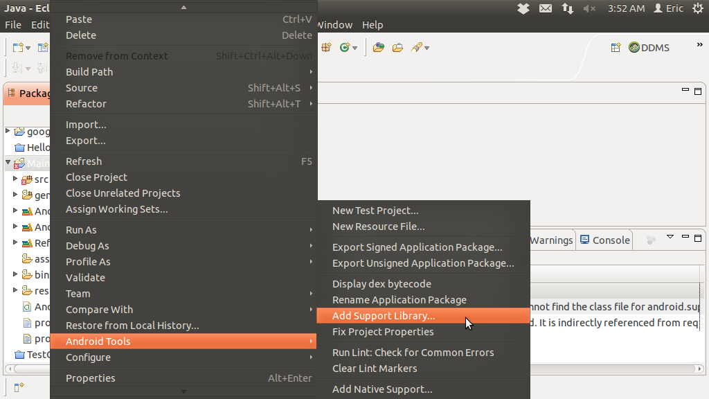 Android-er: Tips to add Support Library Android-er: Tips to add Support Library