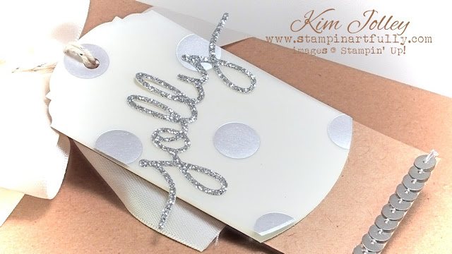 Stampin Artfully: Kraft & Silver Gift Wrap Idea