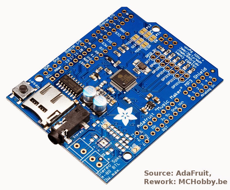 MP3 Shield pour Arduino: le "Music Maker" d'Adafruit fera t'il la ...
