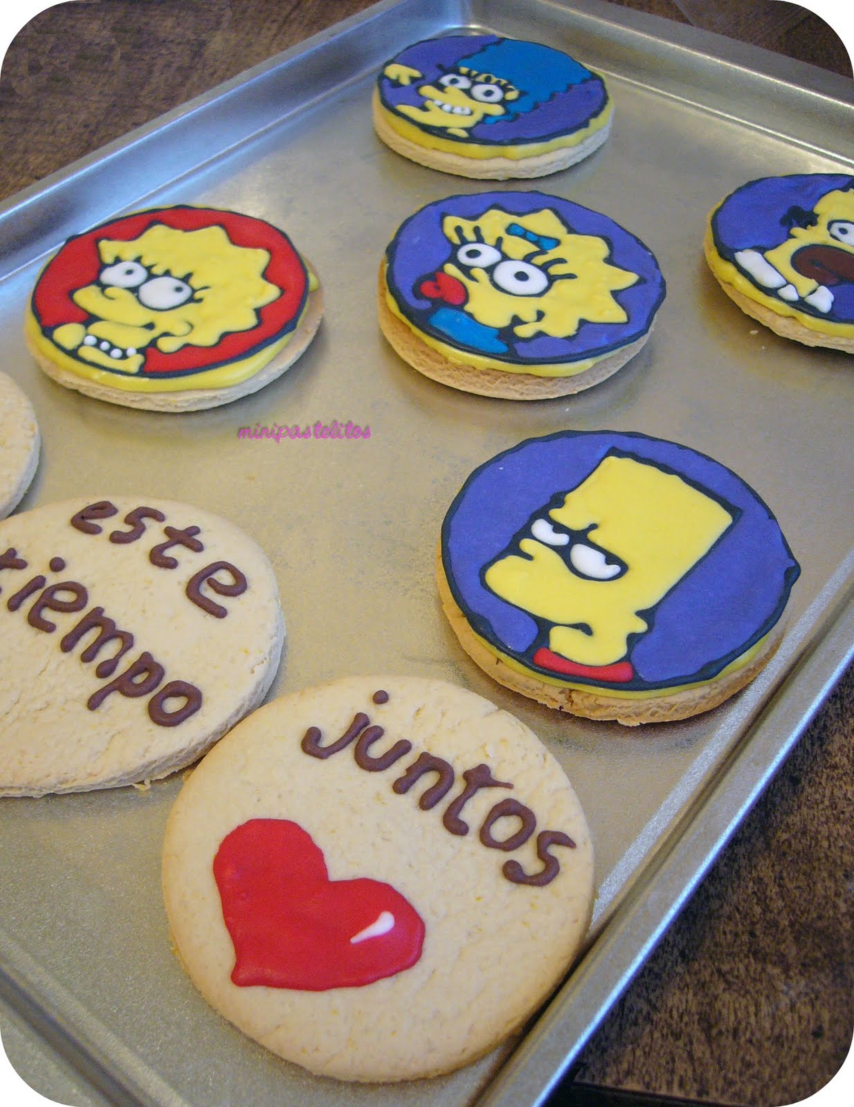 mini PASTELITOS!: *Galletas con mensaje de Los Simpsons*