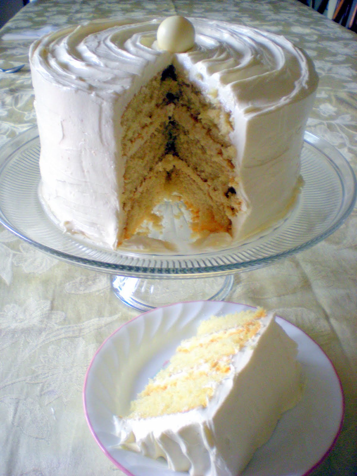 Swavory Stuff: The Whiteout Cake (Vanilla Cake with White Chocolate ...
