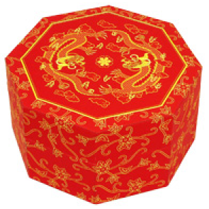 Mô hình giấy Hộp Quà Đỏ - Chinese Box - Trung Hoa Ket Nghe