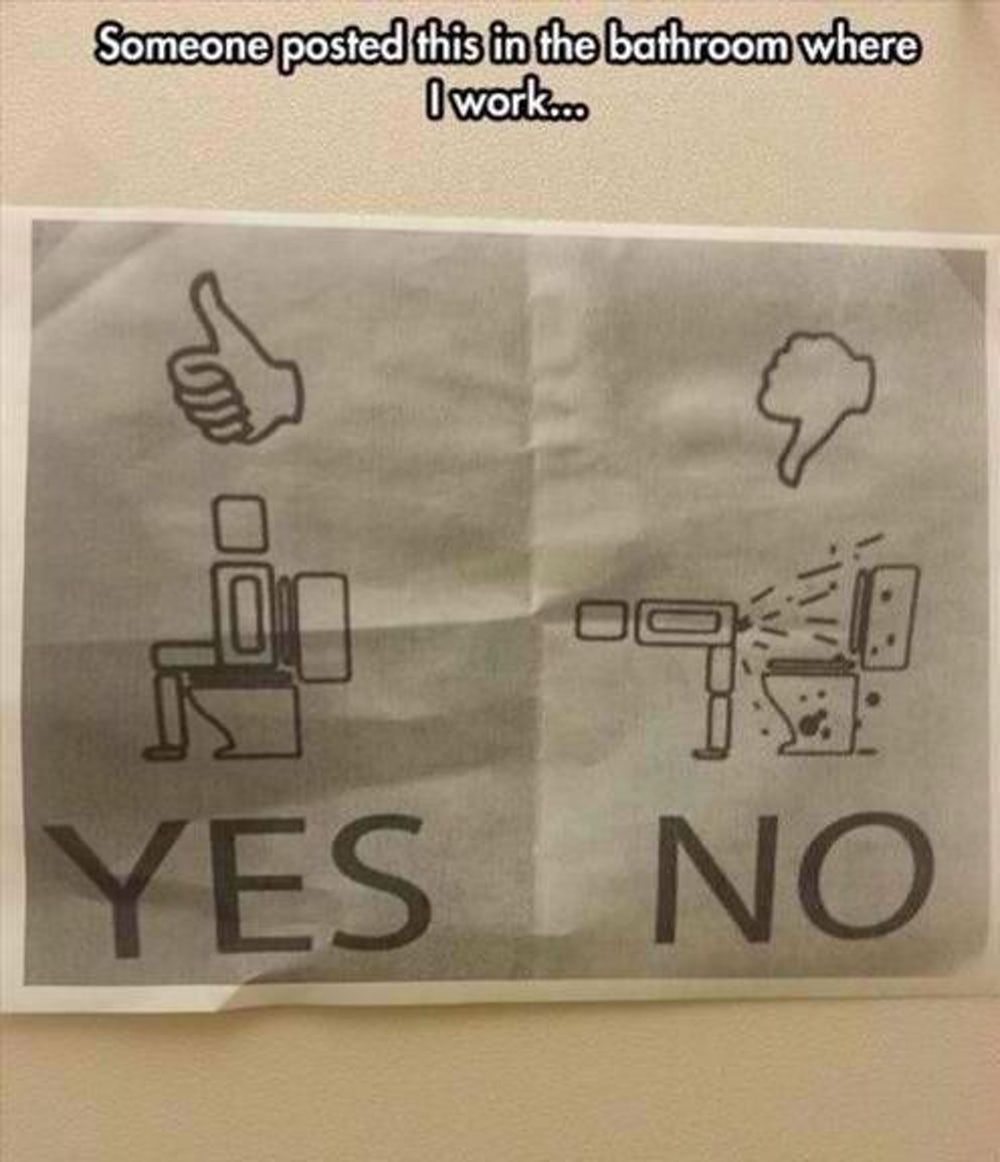 Awesome Funny Bathroom Memes For Work Photos