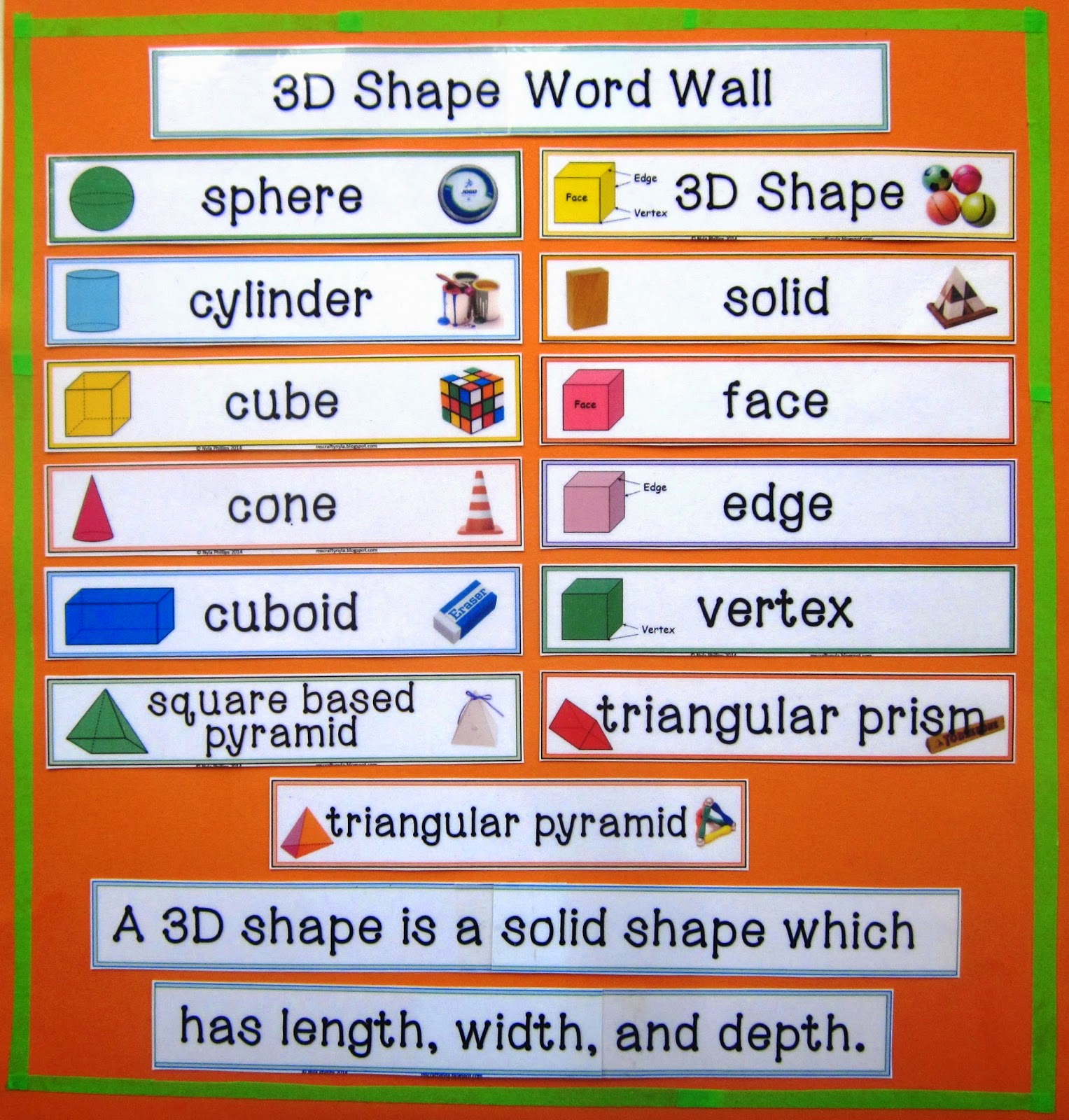 Word For Additional Shapes