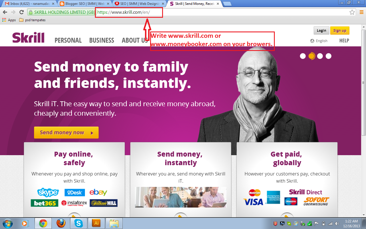 How to make Account on Skrill/Moneybookers (Step by Step Image Tutorial ...