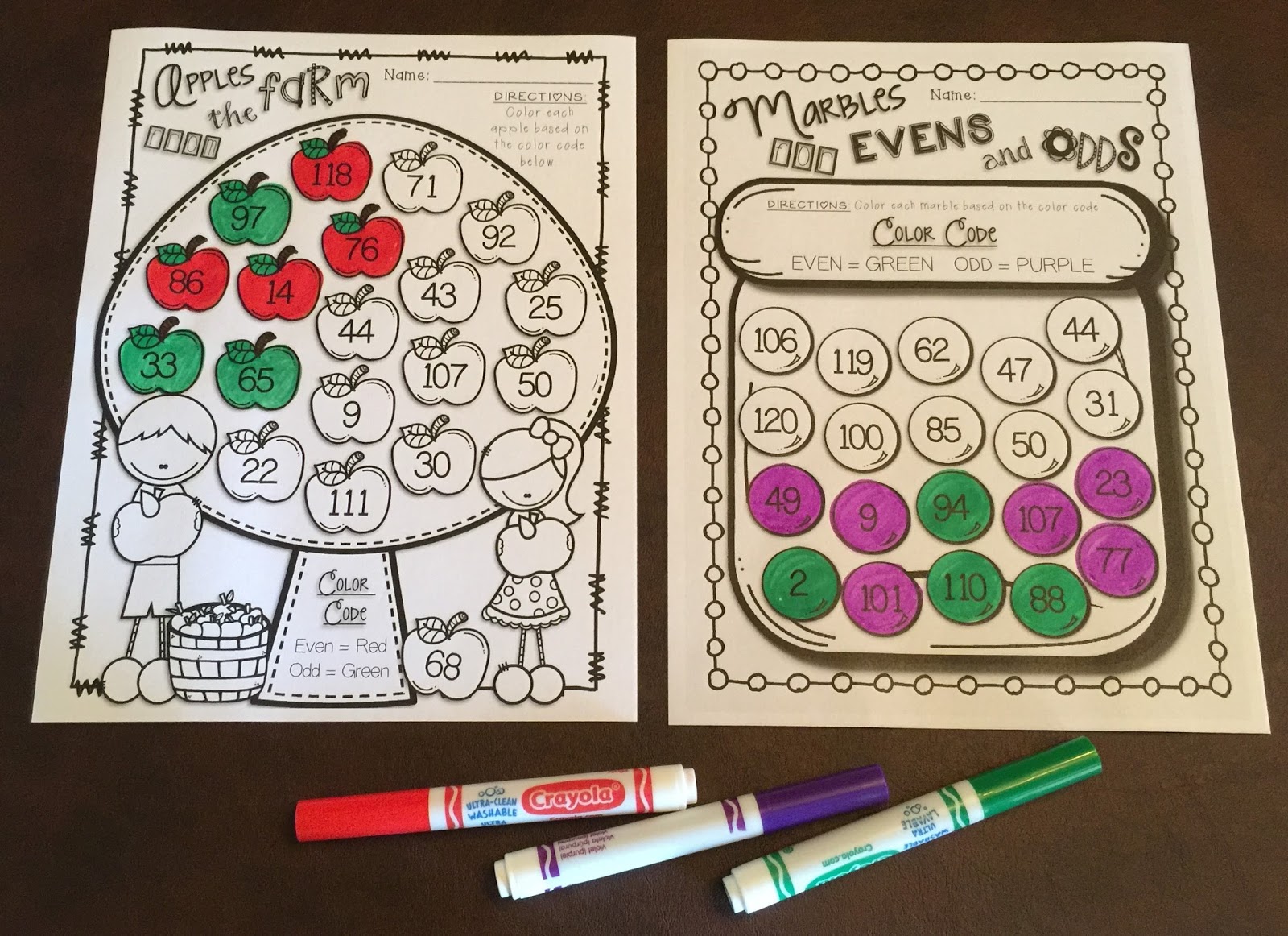 Teaching With Terhune: Even and Odd Numbers Math Unit