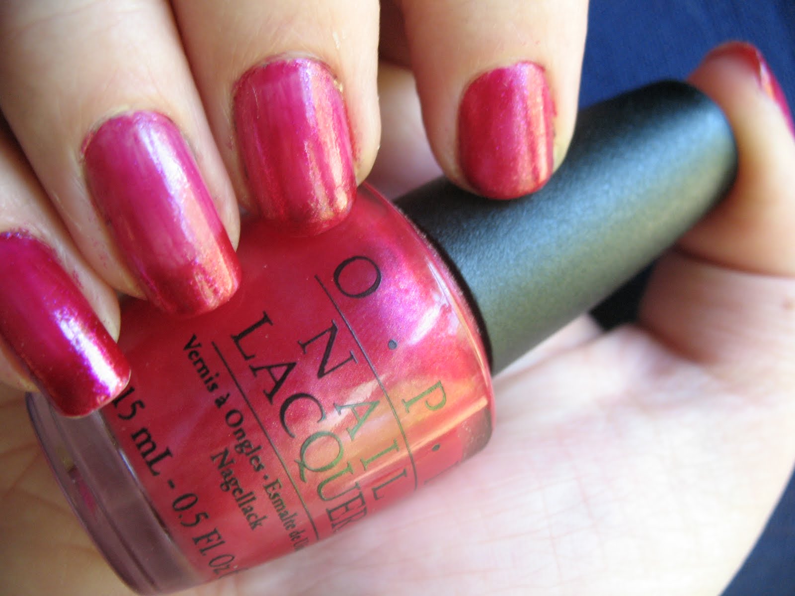 Moondancerjen's Nails: OPI Peru-B-Ruby Two Ways