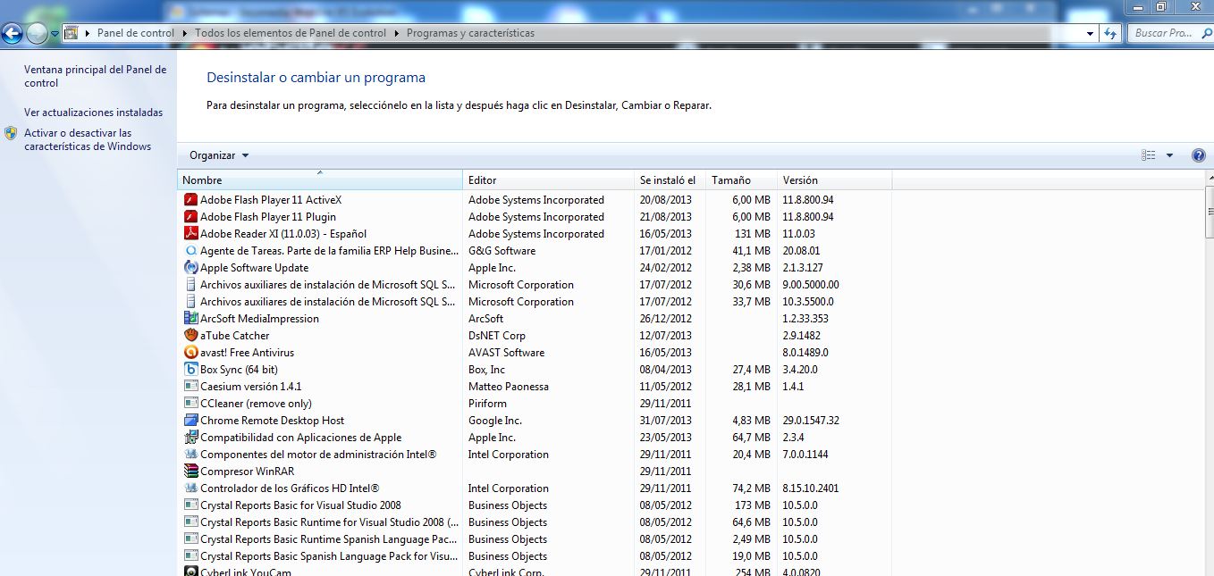 Lo Mejor Para su PC: PROGRAMAS Y CARACTERÍSTICAS DEL PANEL DE CONTROL
