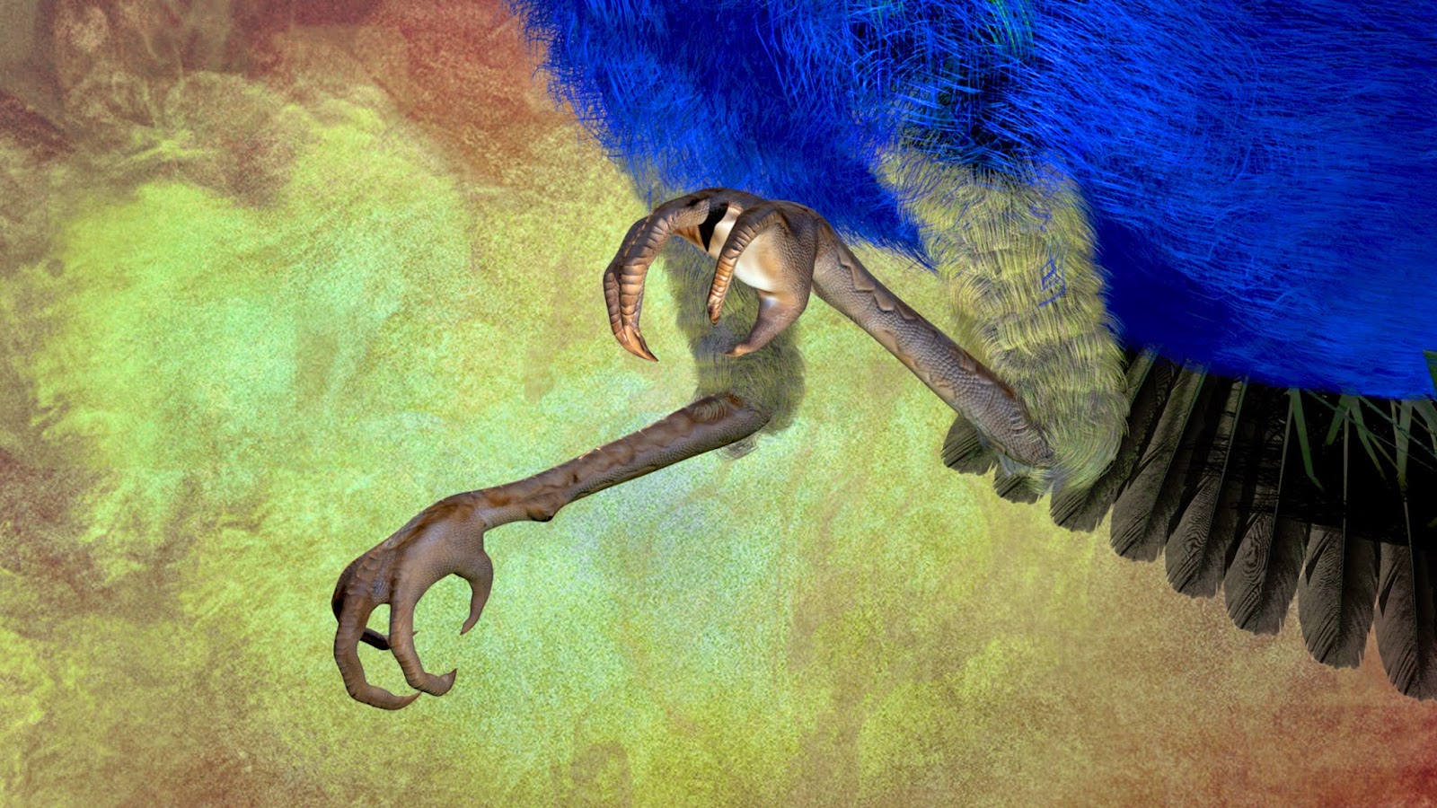 Saumitra Kabra: Peehu, 3D Model of an Indian Peacock