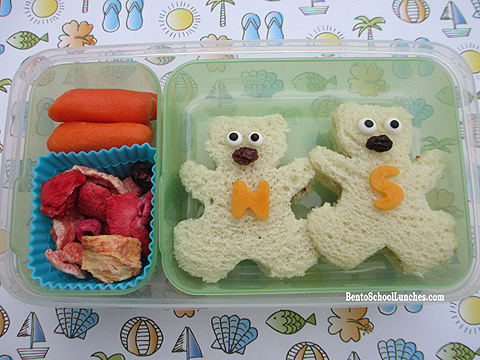 Bento School Lunches : Bento Snack: Bears