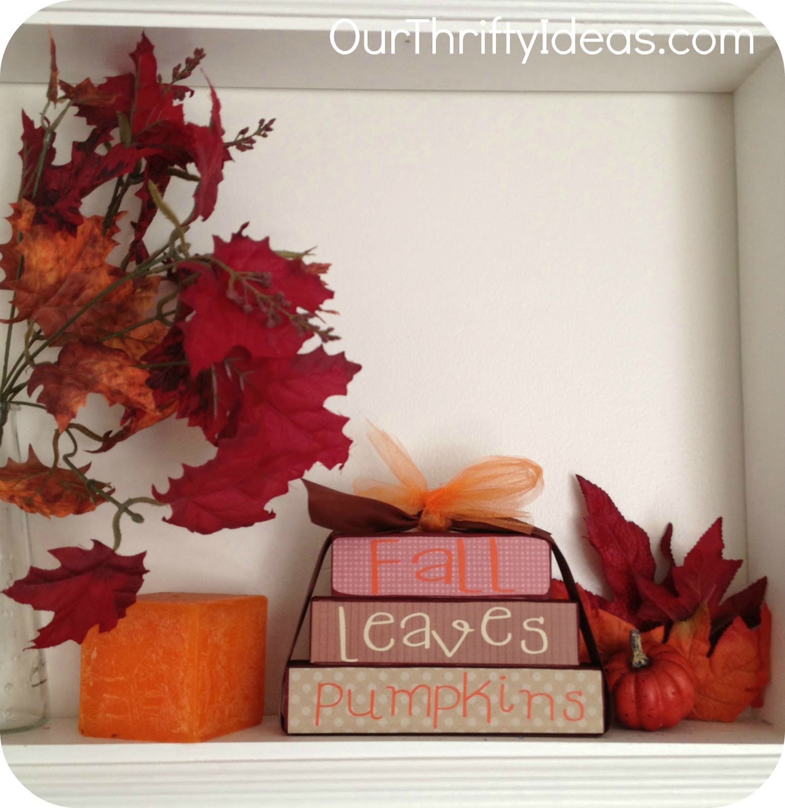 {Tutorial} Mini Fall Stacker - Our Thrifty Ideas