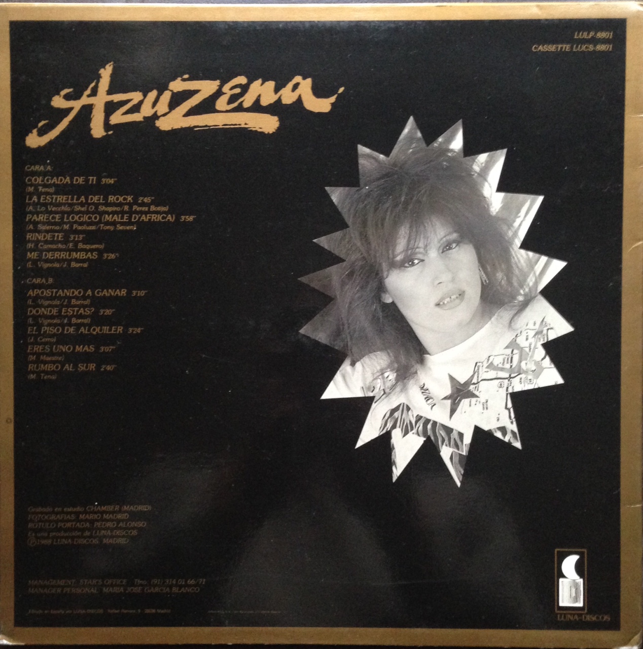 Revolution Rock Ñ' Roll: Azuzena – La estrella del rock (1988 – Luna ...