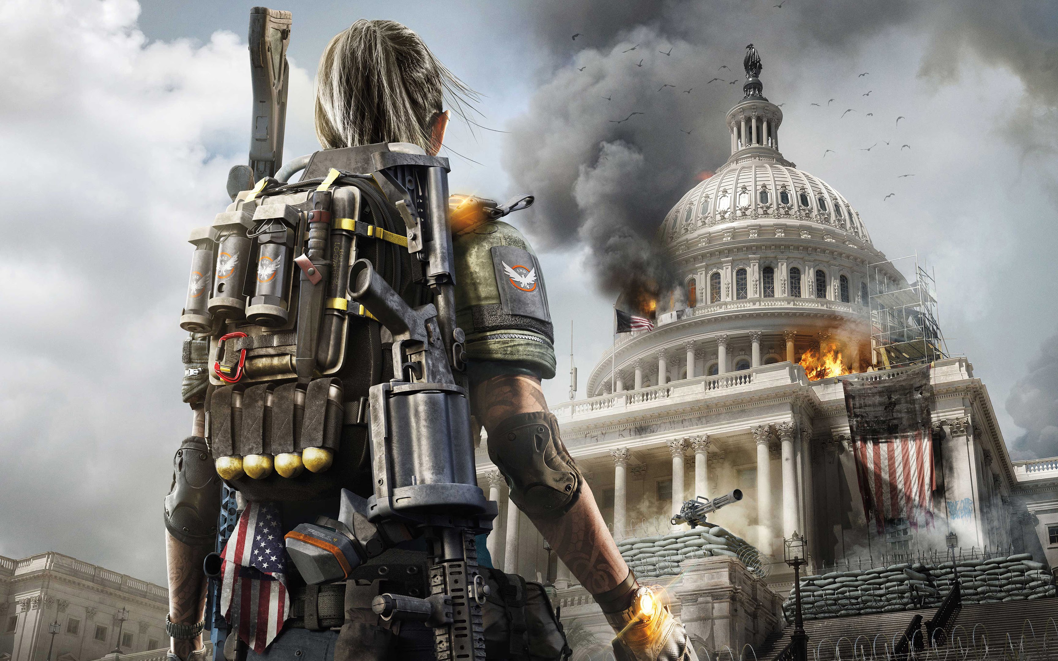The Division 2, Girl, Agent, White House, 4K, #1 Wallpaper PC Desktop
