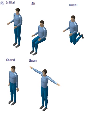 model aircraft: Human Posture Analysis - Animate Viewpoint