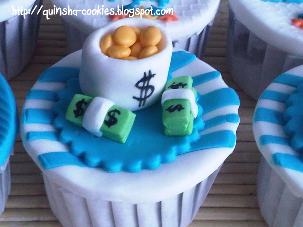Quinsha-Cookies, Cakes & Catering: Birthday Cupcake for Banker
