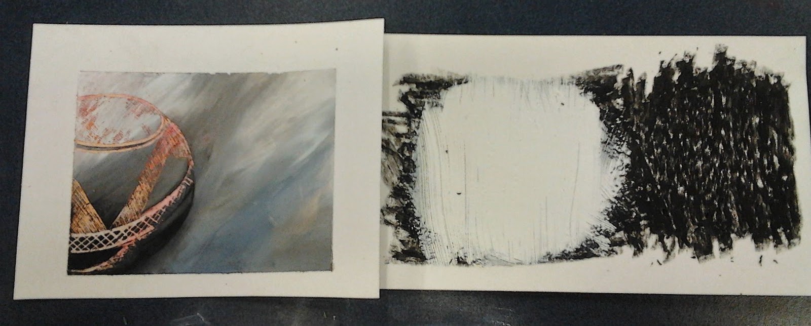 Once again: Crayon scratch off technique