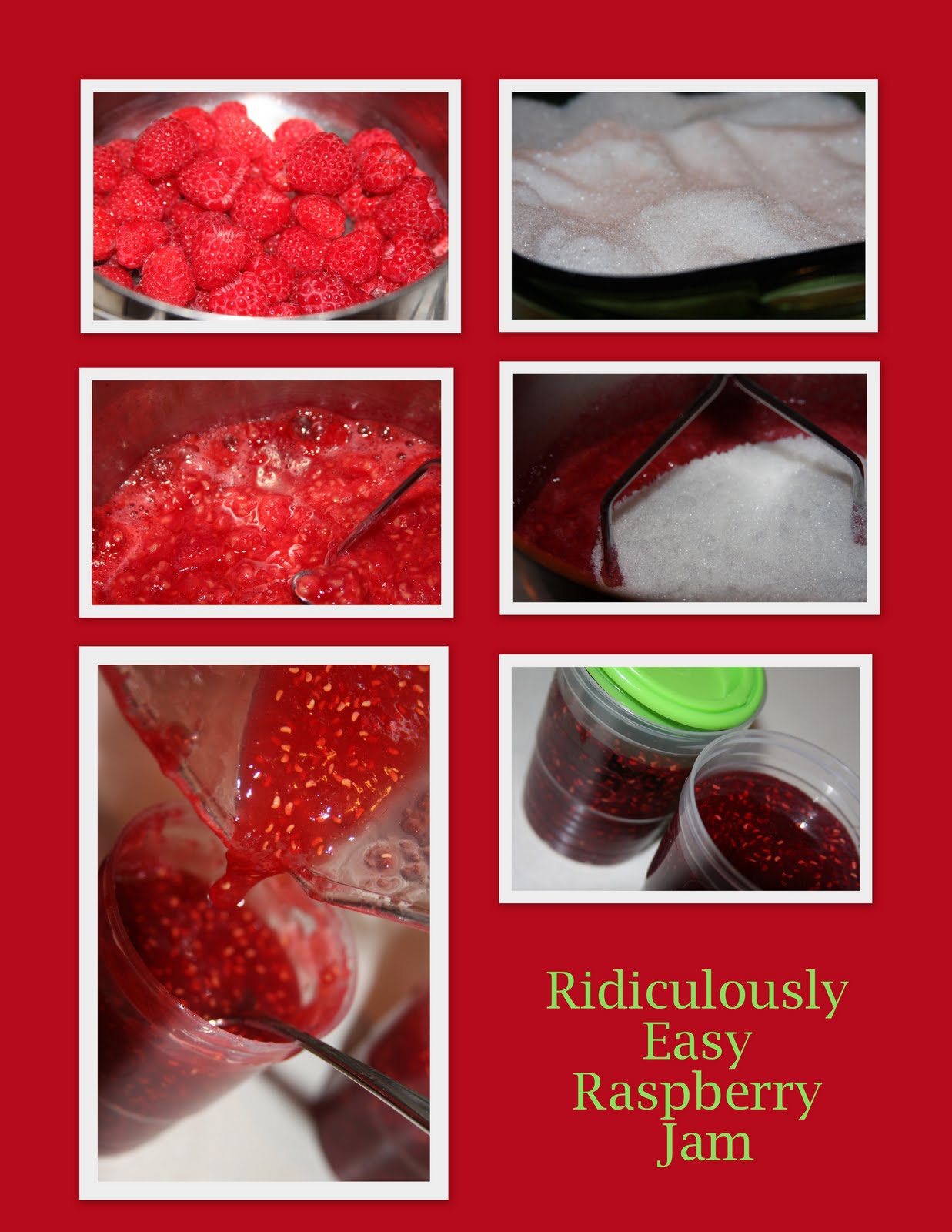 It's Yummy to My Tummy: Ridiculously Easy Raspberry Jam