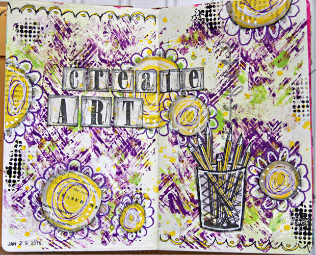 Triple the Scraps: Art {Journaling} Create Art