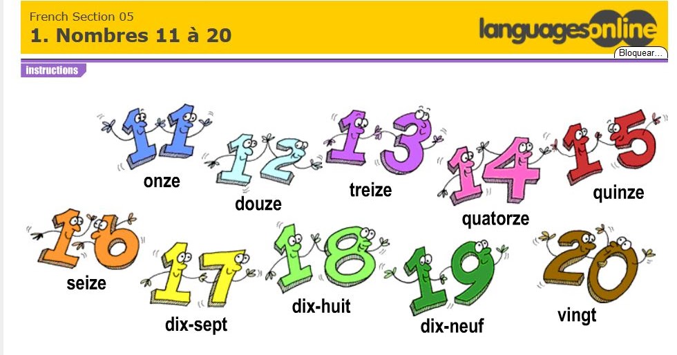 Le blog de français à Sierra Bermeja : Activités interactives: Nombres ...