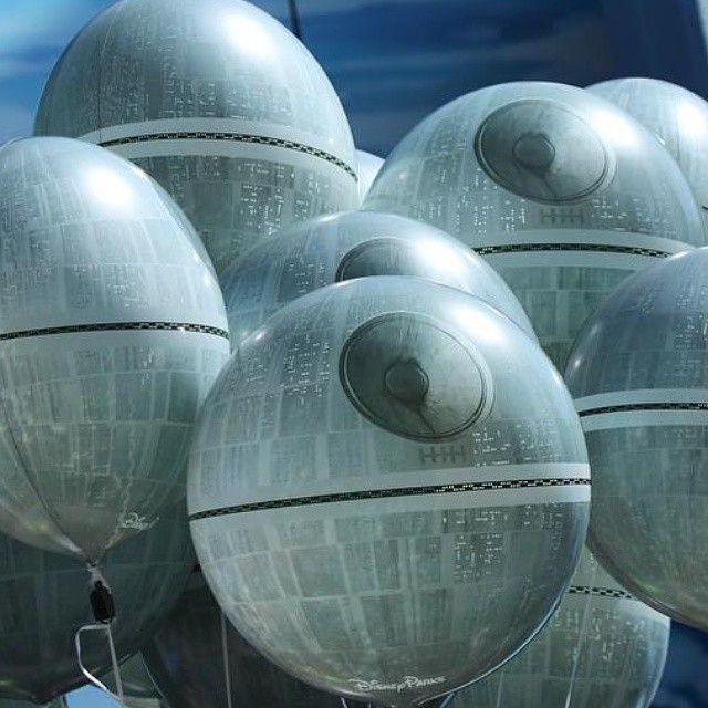 Sasaki Time: Death Star Balloons in Tomorrowland at Disneyland