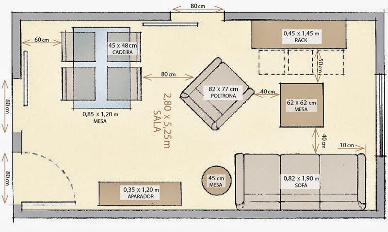 Arquitetura e Interiores: Dimensionamento Mínimo dos Ambientes