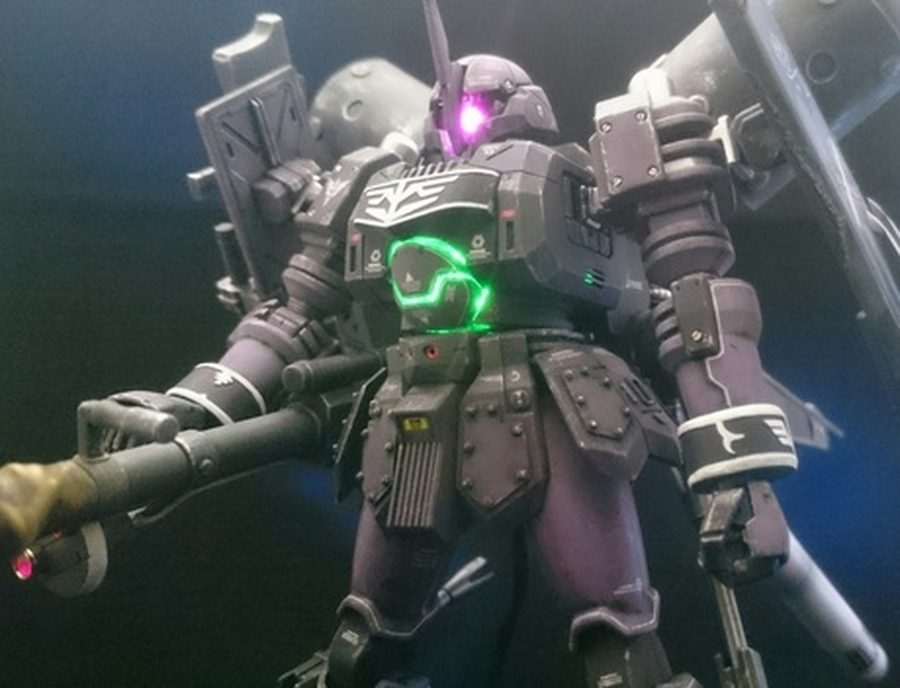 Custom Build: HGUC 1/144 Zudah "Special Purpose Mobile Suit" + LED