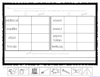Teachers R US: Groundhog’s Triple Consonant Word Scramble