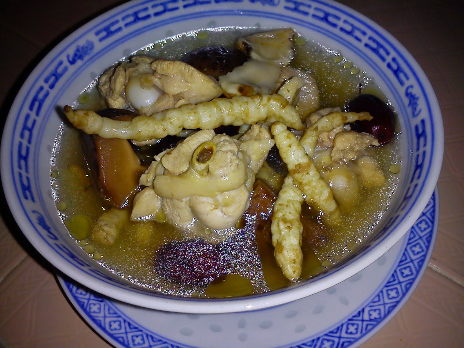 Cooking Pleasure: EZCR #14-CHICKEN WITH CHONG CAO SHEN SOUP