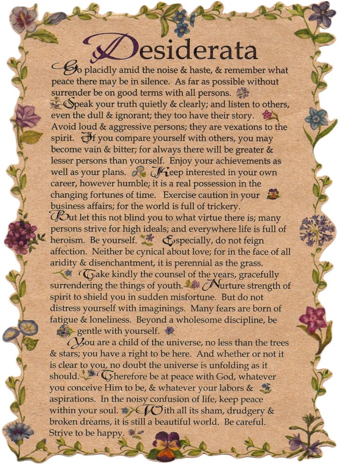 Happiness Is Your Birthright!: Desiderata