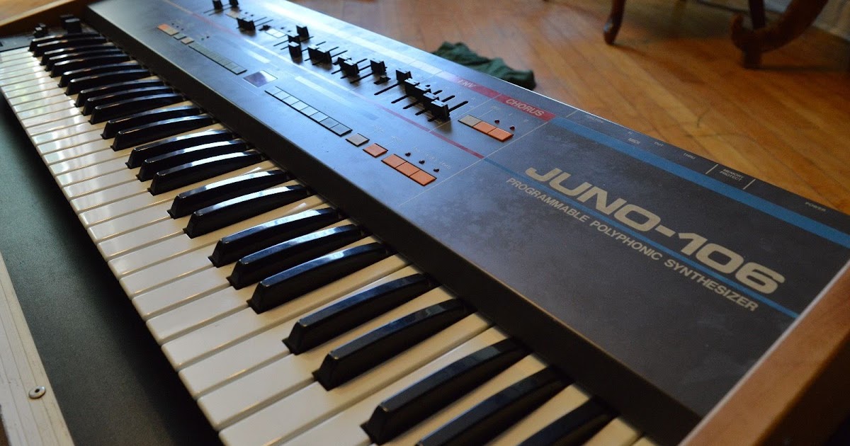 MATRIXSYNTH: Roland Juno-106 with Wood Side Panels & Flight Case