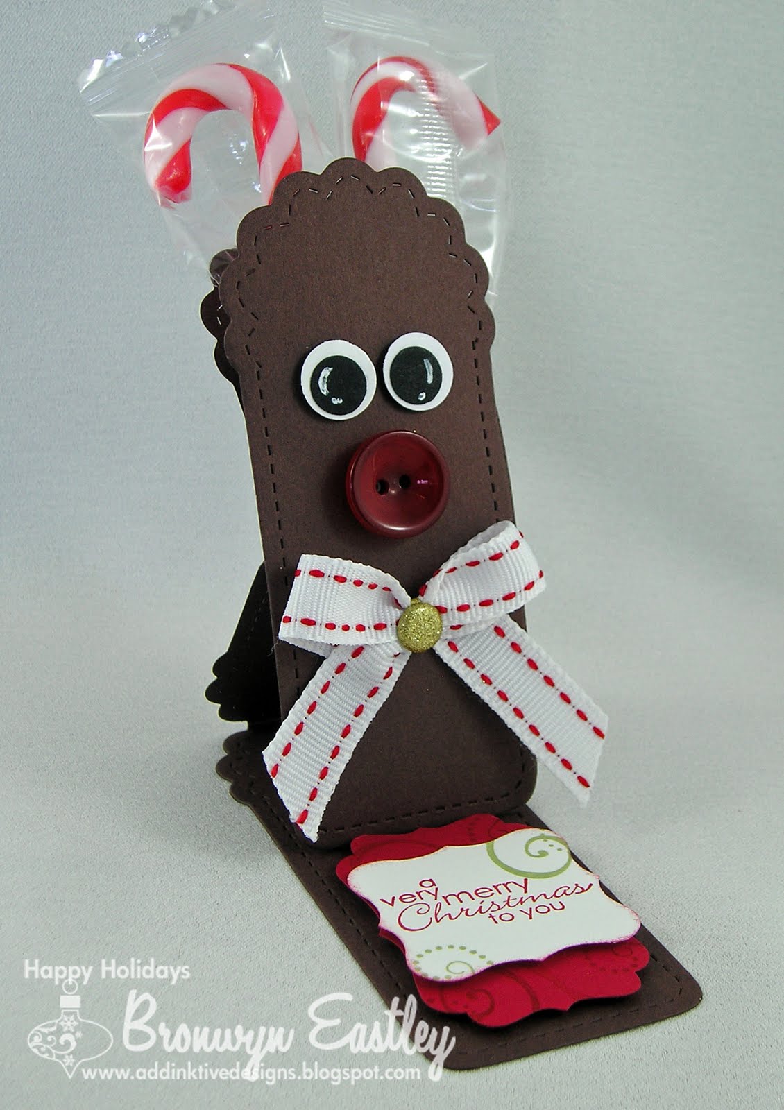 Reindeer Tag Easel Card