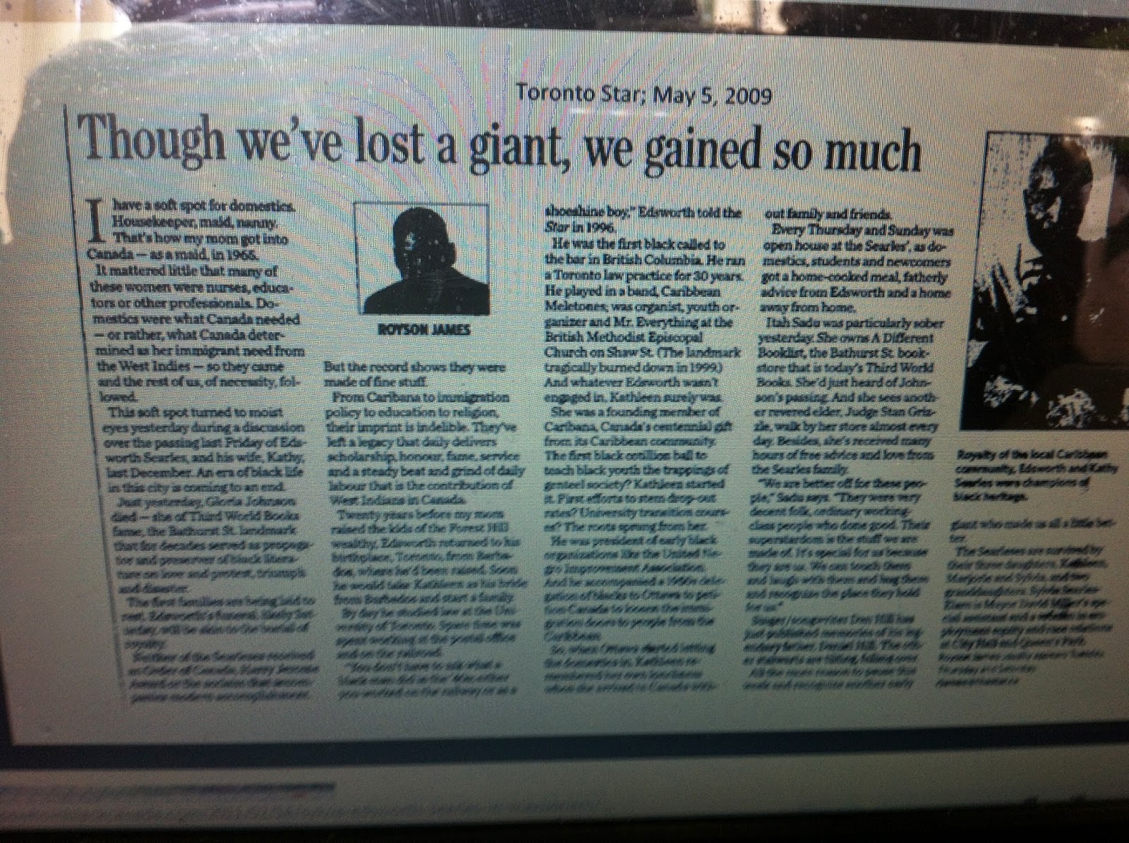 THE BLACK SOCIAL HISTORY:: BLACK SOCIAL HISTORY : AFRO-CANADIAN " DELOS ...