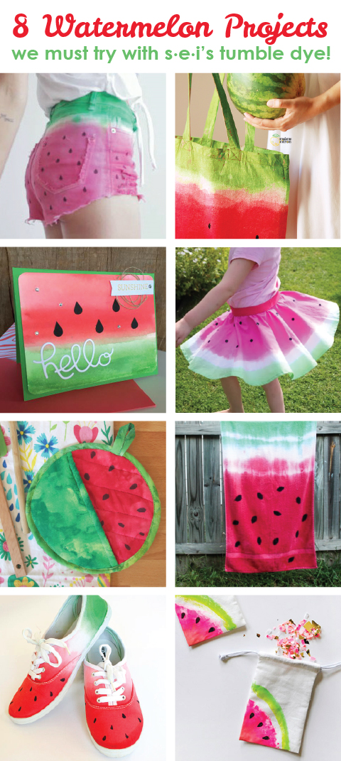 sei lifestyle: DIY Watermelon Projects Using Dye