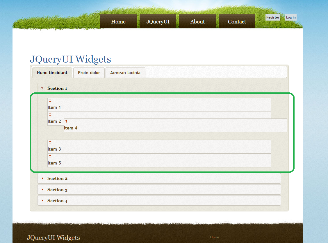 The ASP.NET MVC Club: Step by step how to use JQueryUI sortable Tabs, Sortable grid and ...