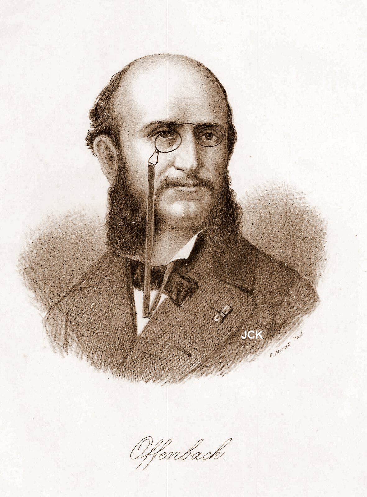 Jacques Offenbach : portraits dessins: avril 2013