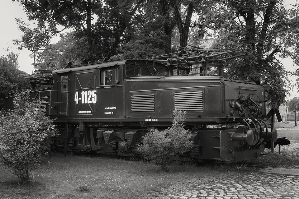 ZEITZER ANSICHTEN: E-Lok EL 2 im Museum am Hermannschacht