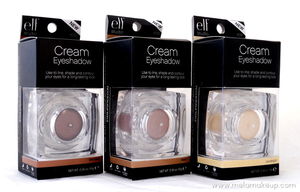 Mela Makeup: Elf: Cream Eyeshadows (linea Studio)