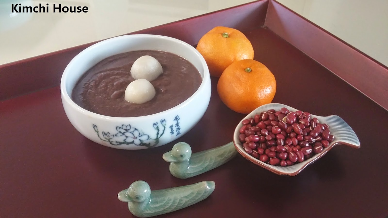 Kimchi House: 단팥죽 /（红豆羹/粥）/Red Bean Puree " Patjook"
