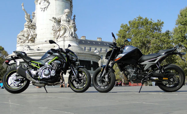 Duel KTM 790 Duke VS Kawasaki Z900 - The War of Auto's