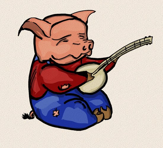 Dueling Banjo Pigs: Joel Lofgren: Banjo Pig