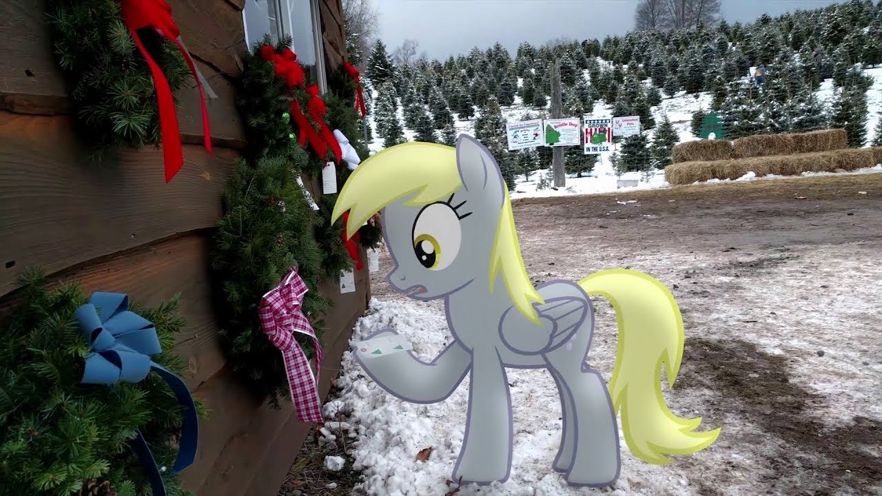 Equestria Daily - MLP Stuff!: Derpy Visits a Christmas Tree Farm