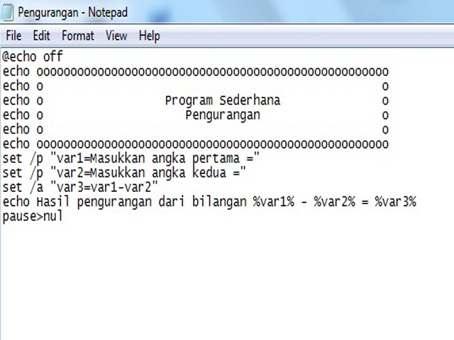 INNOVATIONS: Cara membuat program sederhana (pengurangan) INNOVATIONS: Cara membuat program sederhana (pengurangan)