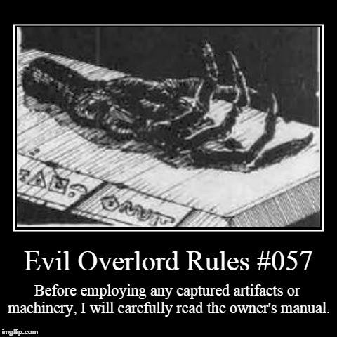 Scott M. Baker: Evil Overlord Rules, Part 3