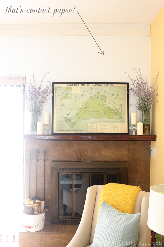 Living Room Fireplace Wall Makeover {Take Two}