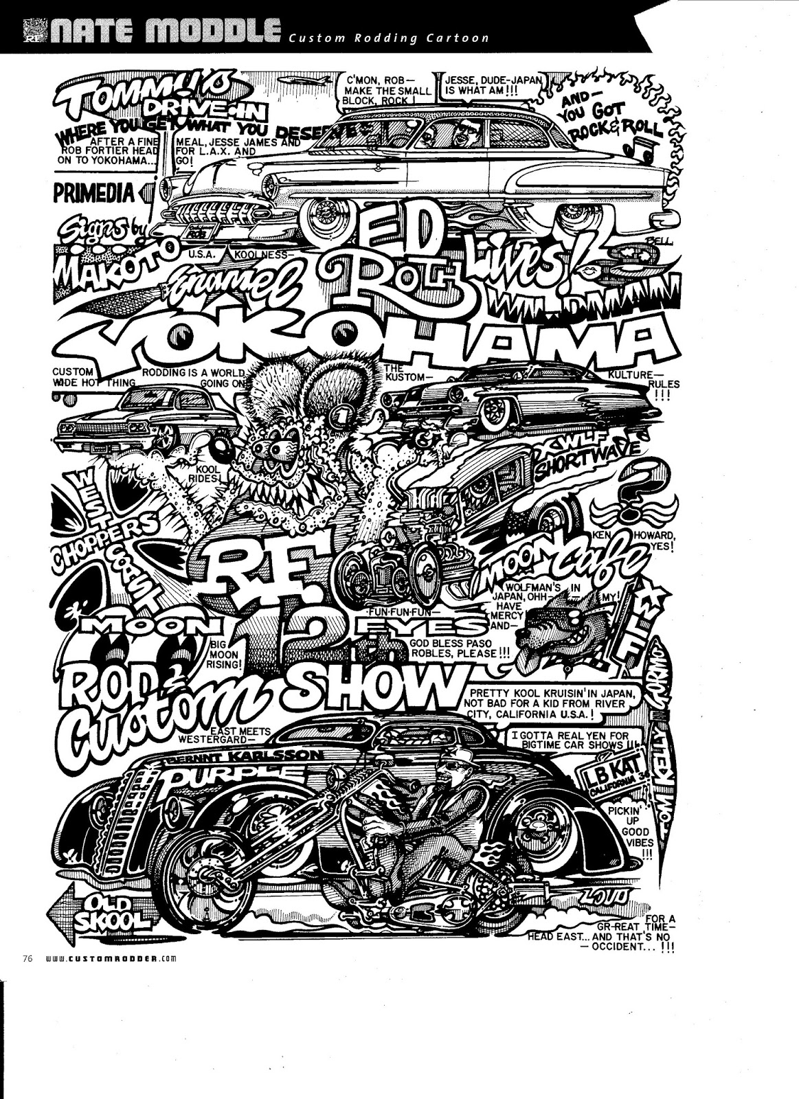 The art of Dave Bell. Auto cartoonist extraordinaire : a few more