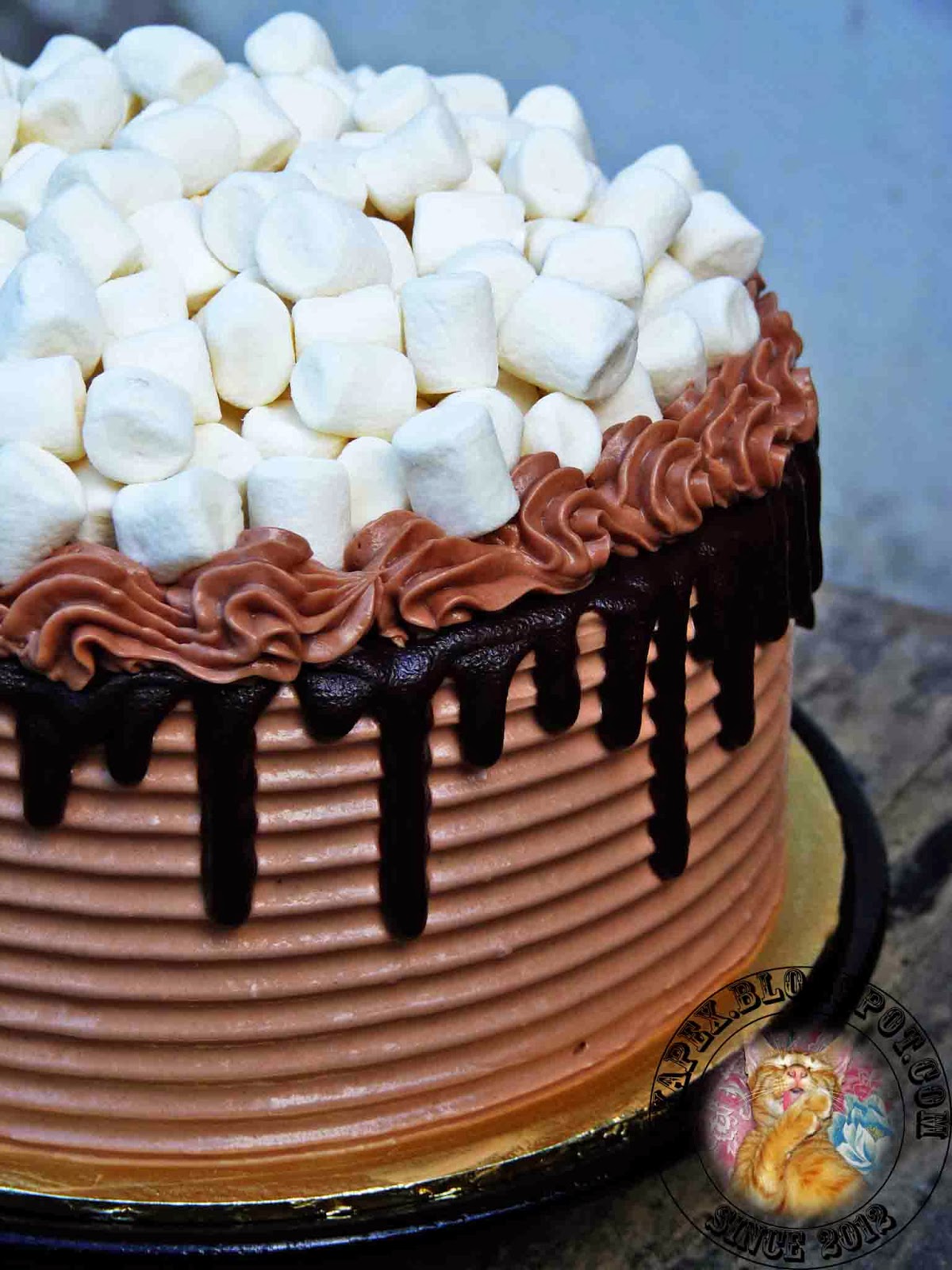 syapex kitchen: Chocolate Nutella Cake with Nutella Buttercream