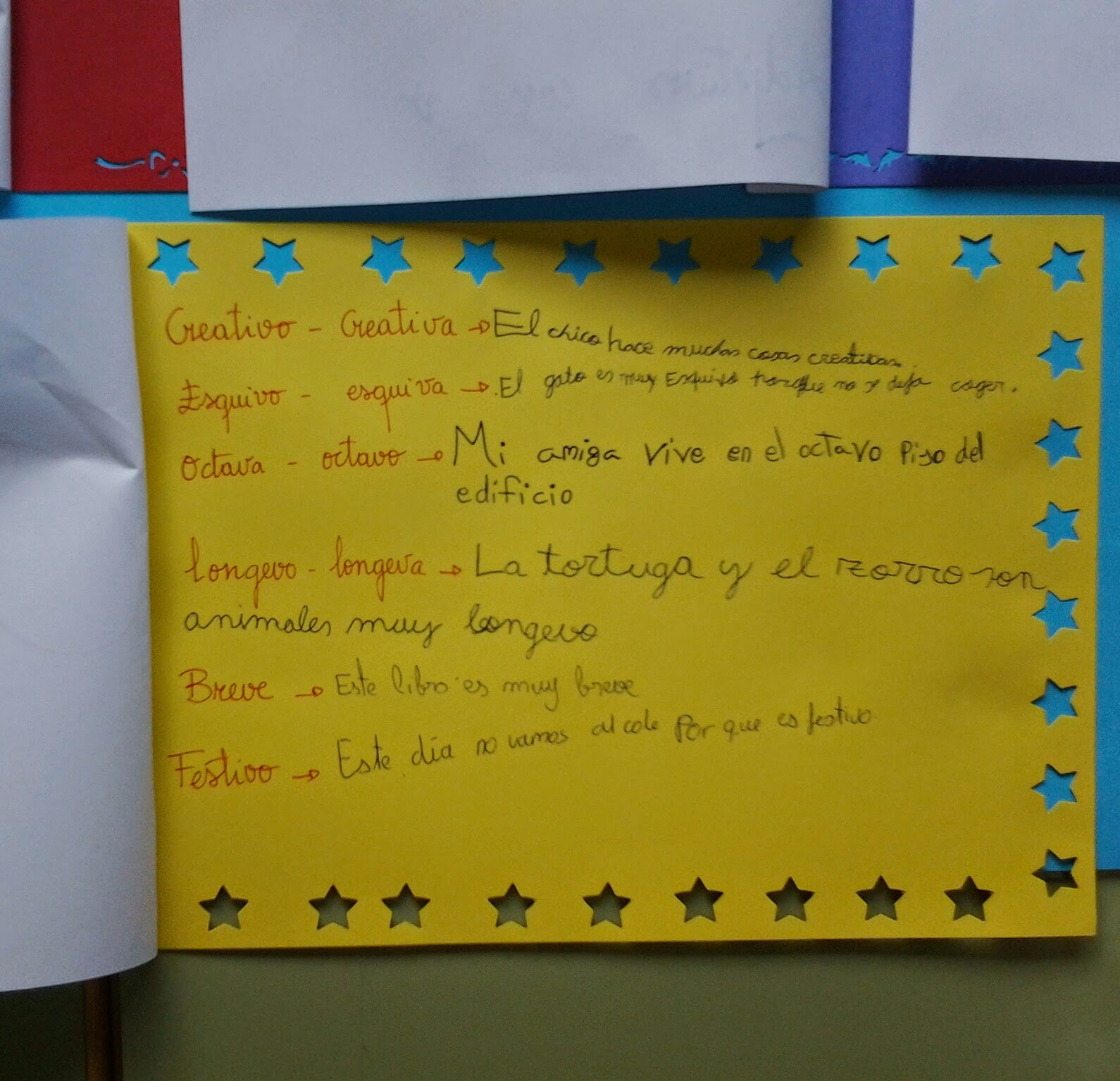 Trabajamos la ortografía: adjetivos con v