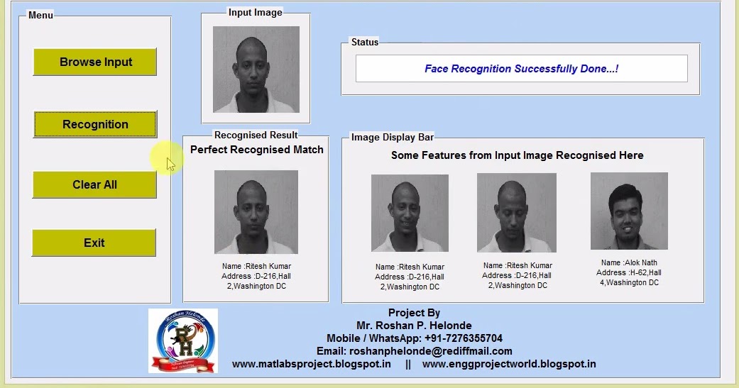 Face Recognition Using Image Processing Matlab Project With Source Code Ieee Based Project